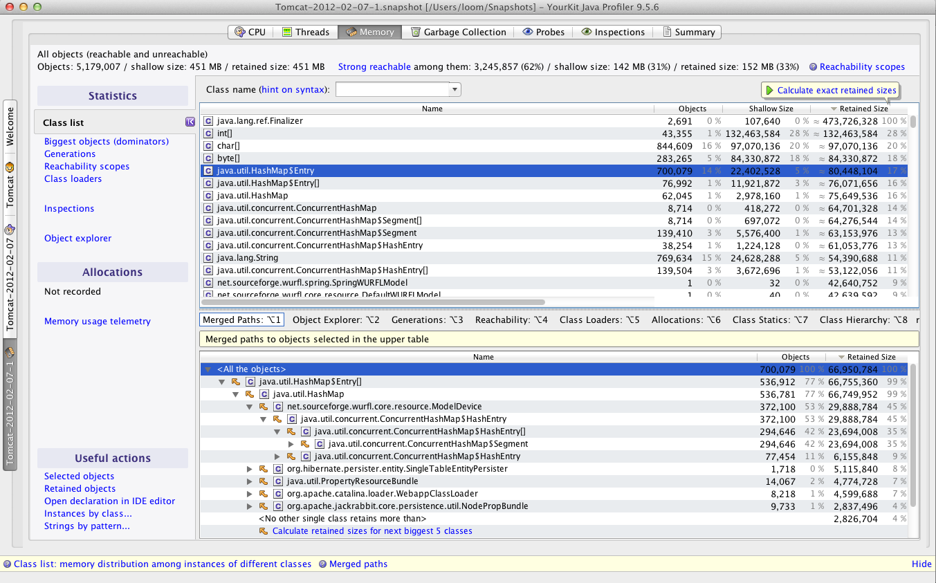 Analyzing System Performance With Yourkit Java Profiler